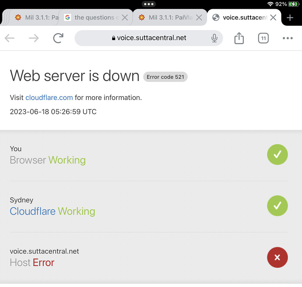 SuttaCentral Voice: bug reports - Page 3 - Feedback - Discuss & Discover