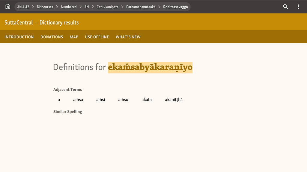 Missing entry in Pali dictionary for word with ṁ - Feedback - Discuss ...
